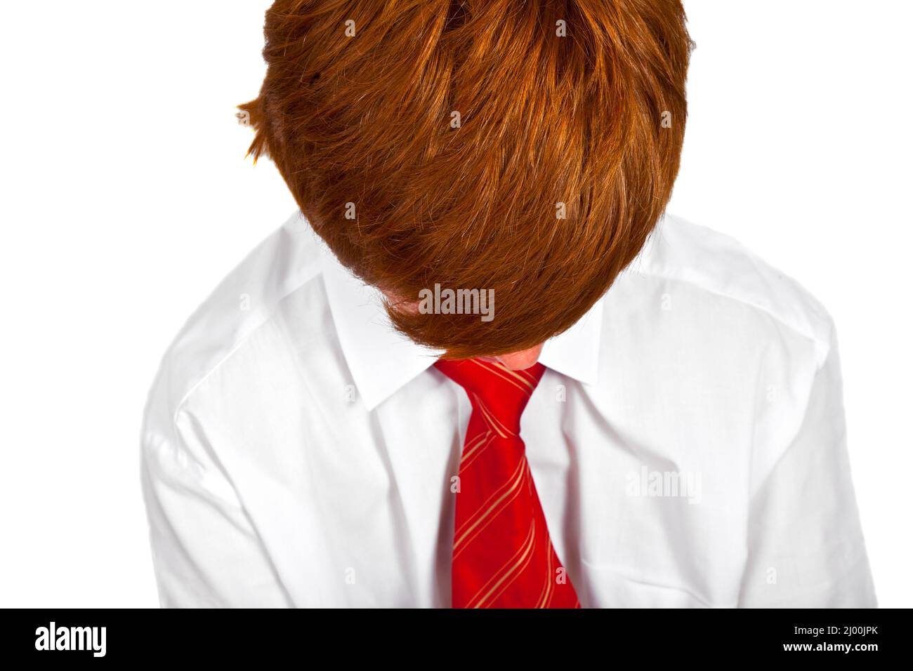 boy binding a tie Stock Photo - Alamy