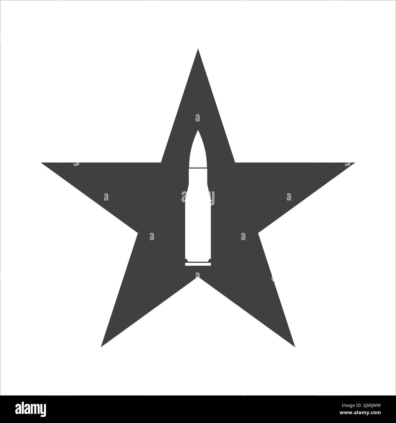 bullet icon. Weapon ammo sign. vector illustration Stock Vector Image ...