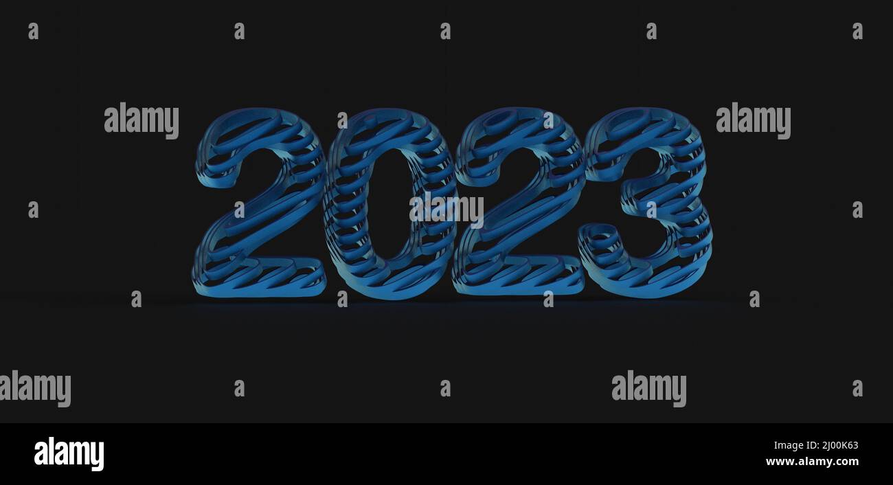 Illustration of the typography design of 2023 Stock Photo - Alamy