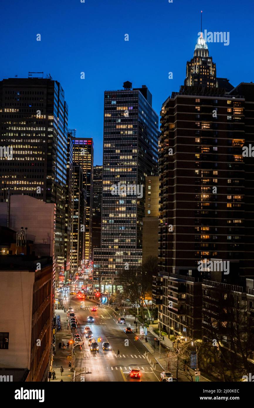 buildings at night Stock Photo - Alamy
