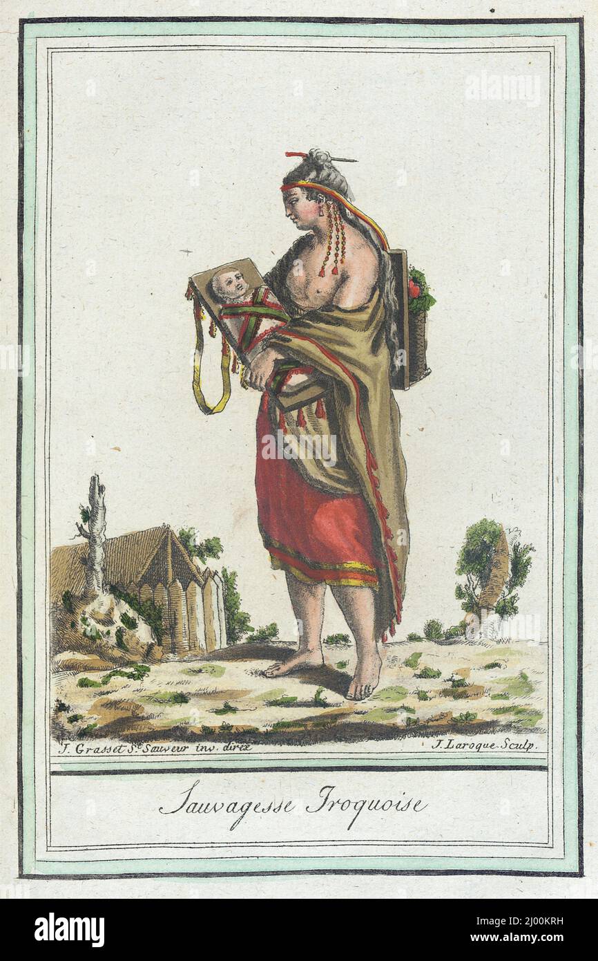 Costumes de Différents Pays, 'Sauvagesse Iroquoise'. L. F. Labrousse ...