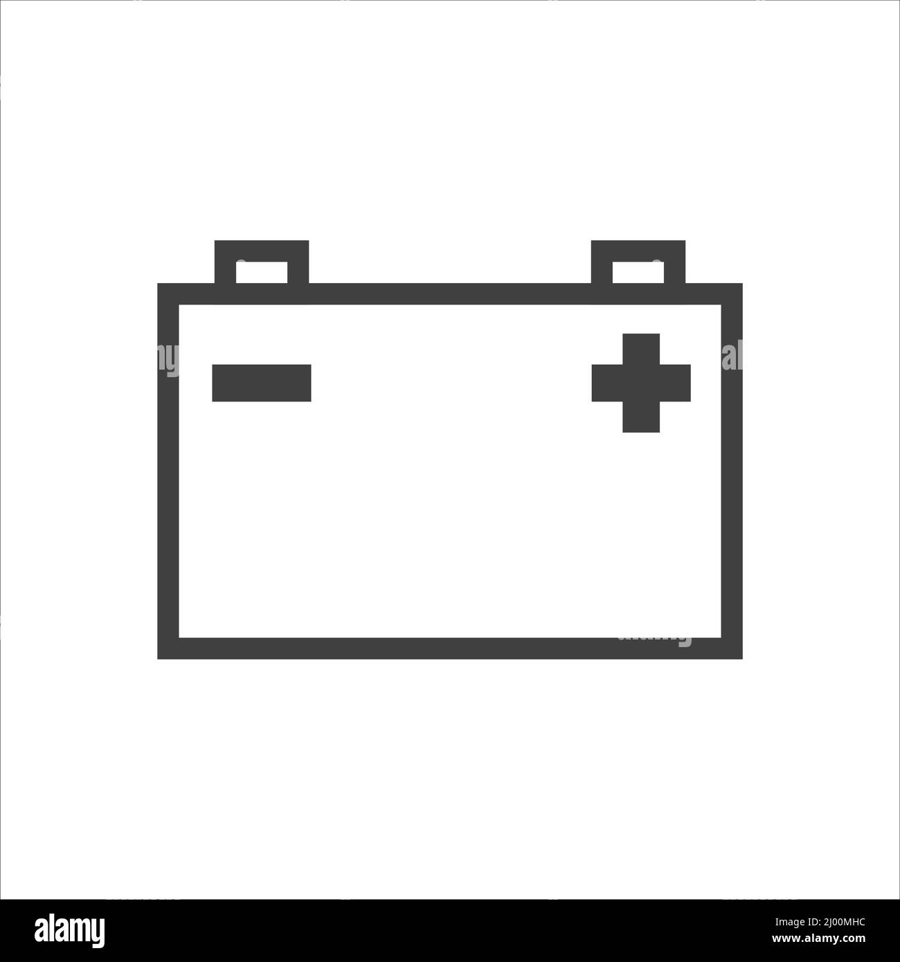 car battery icon on white background Stock Vector Image & Art - Alamy