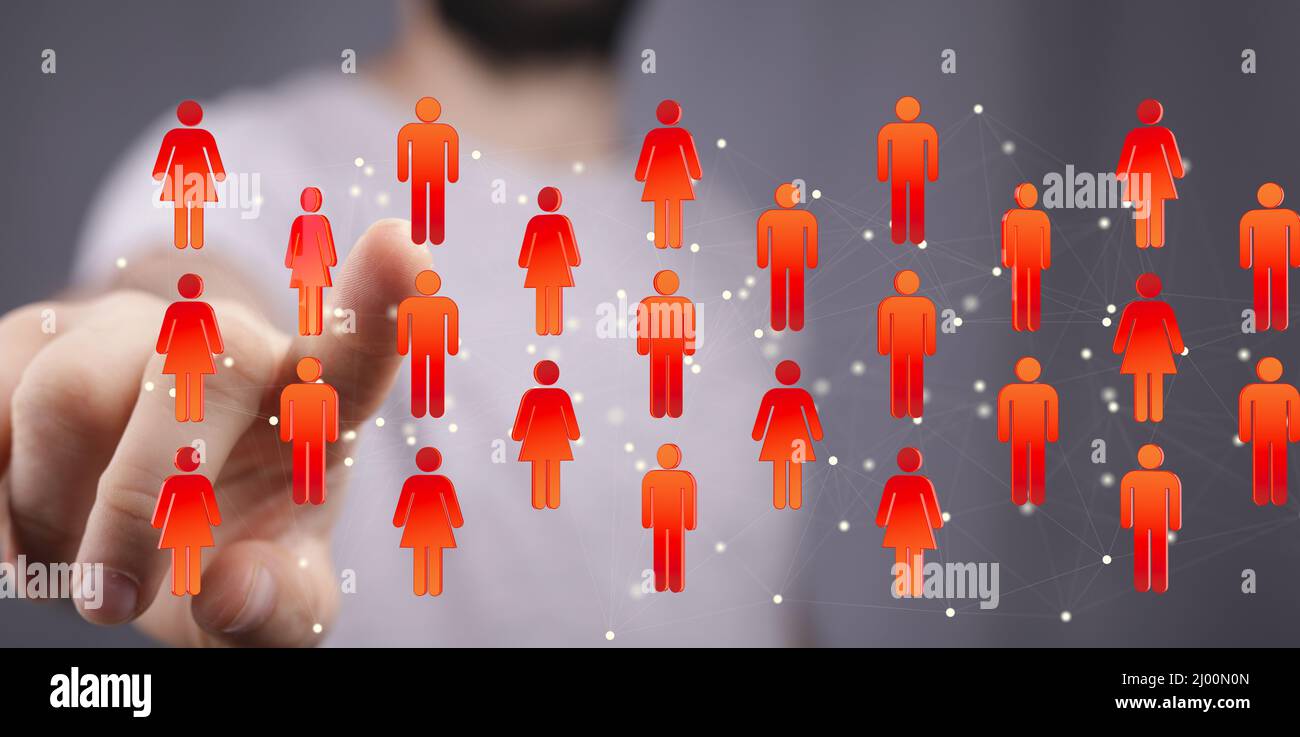 Illustration of Neural network concept Stock Photo - Alamy