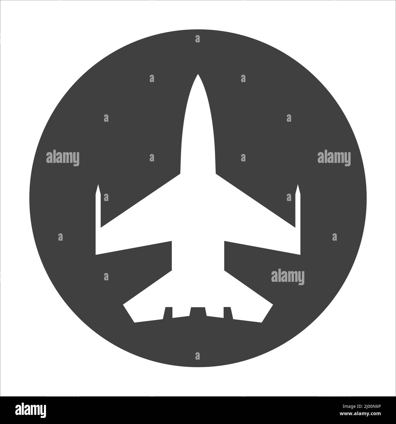 Fighter plane icon on white background Stock Vector Image & Art - Alamy