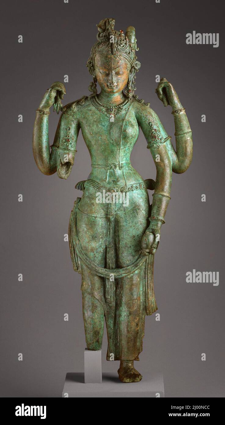 The Androgynous Form of Shiva and Parvati (Ardhanarishvara). Nepal ...
