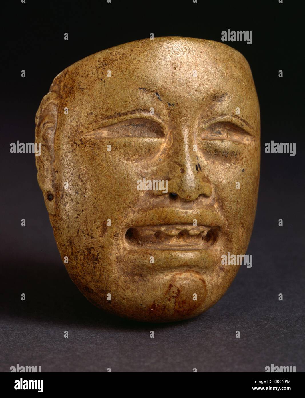 Human Face Pectoral. Mexico, Guerrero, Olmec, 1000–600 BCE. Stone ...