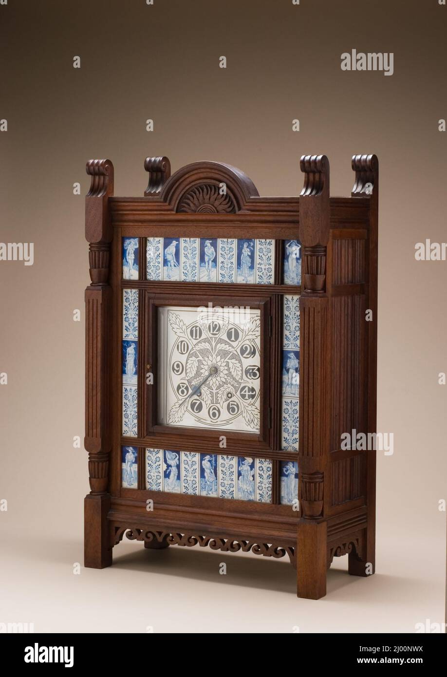 Clock. Lewis F. Day (England, 1845-1910)Howell & James (England, London ...