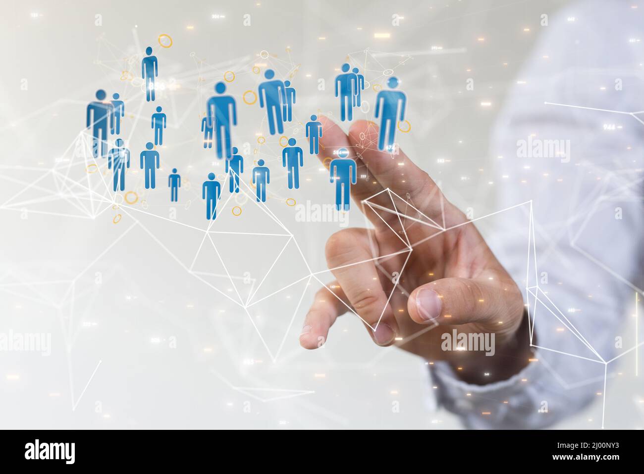 3d illustration of Digital Network and data concept Stock Photo - Alamy