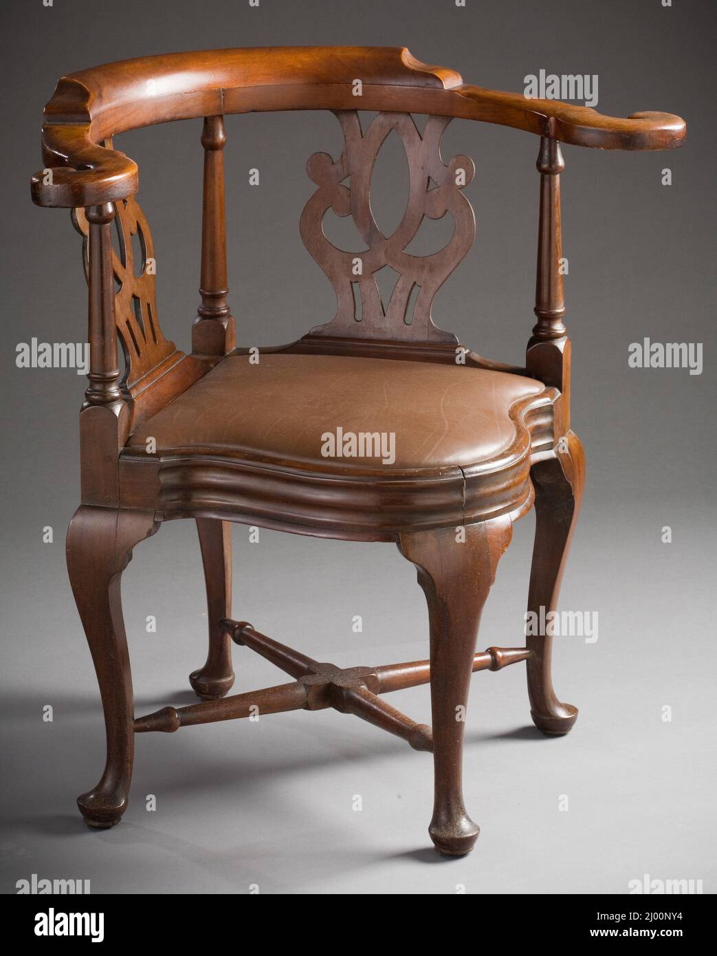 Roundabout Chair. United States, Rhode Island, Newport, 1750-1770 ...