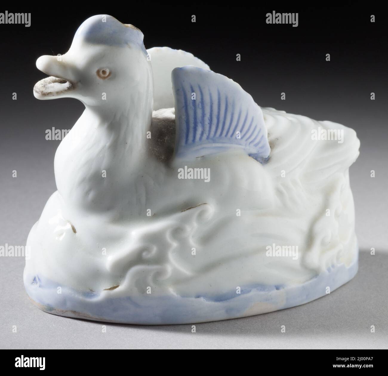 Water Dropper in the Form of a Floating Mandarin Duck. Japan, 19th ...