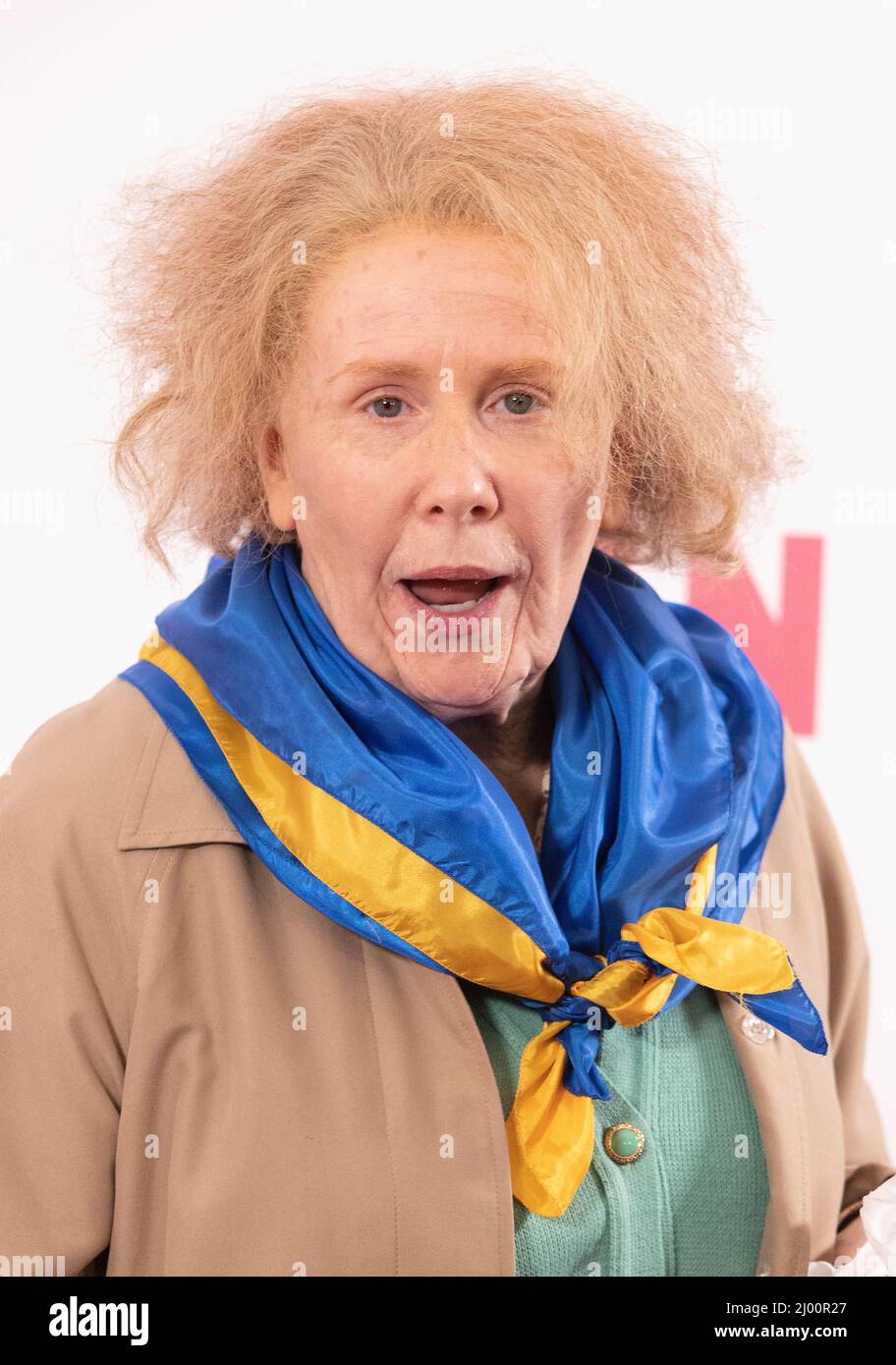 Catherine Tate in character as Nan arrives for the special screening of ...