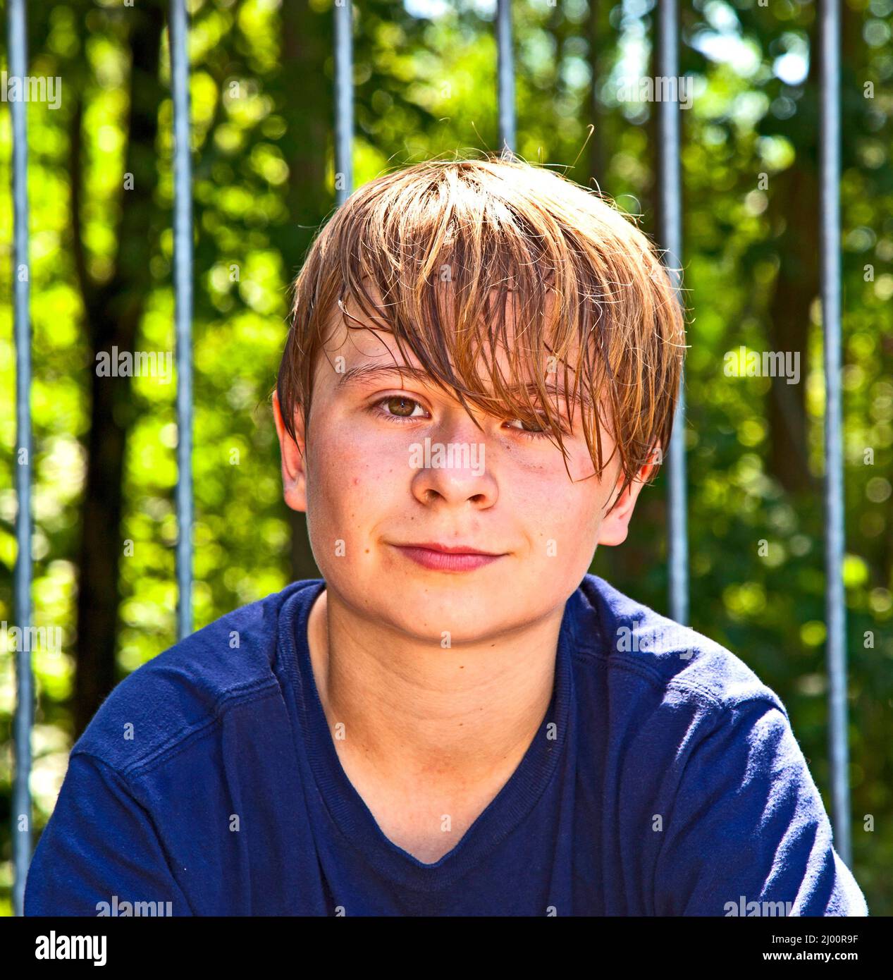 young boy sweating and exhausted from sports Stock Photo - Alamy