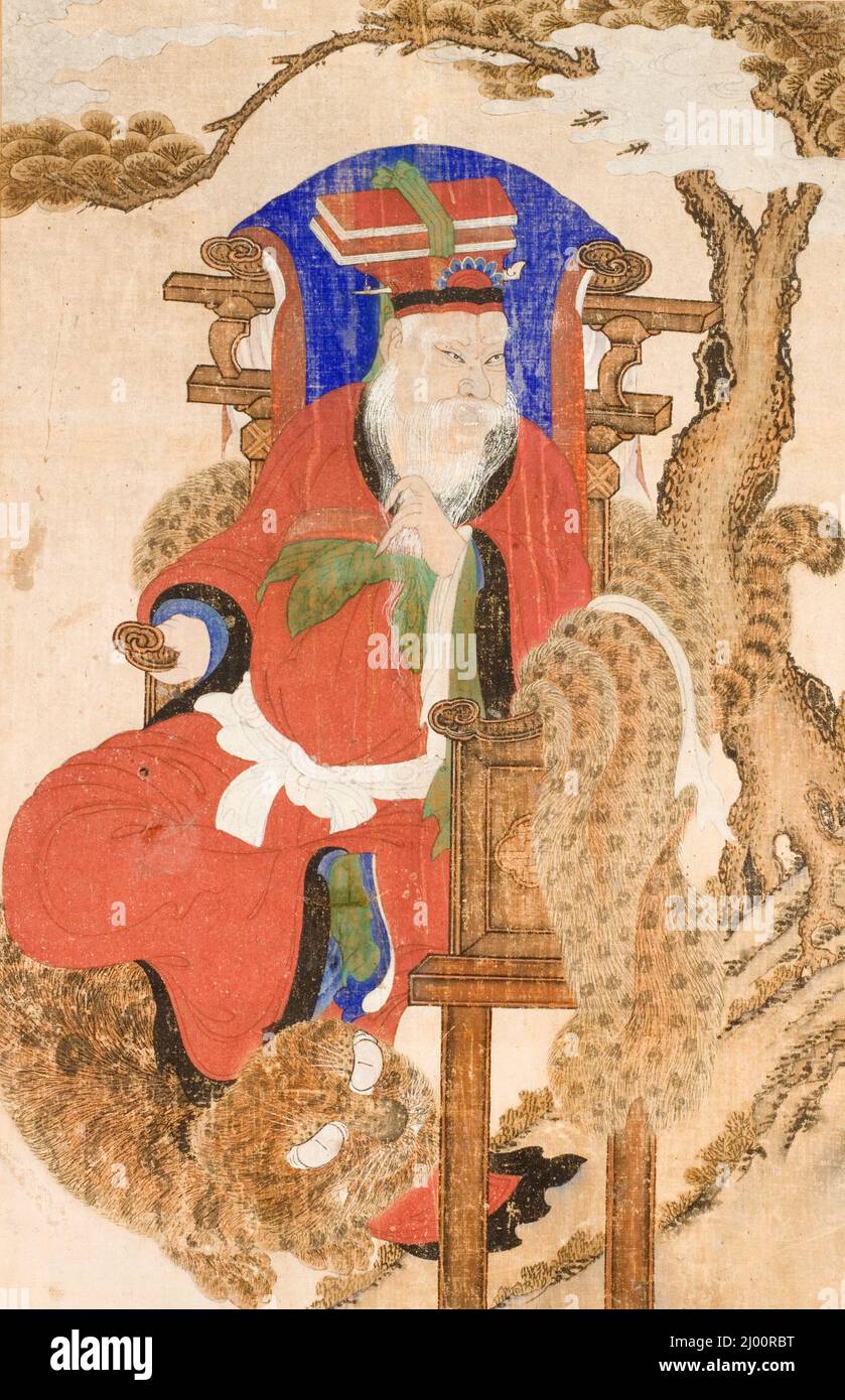 Mountain Deity. Korea, Joseon (1392-1910), 19th century. Paintings ...