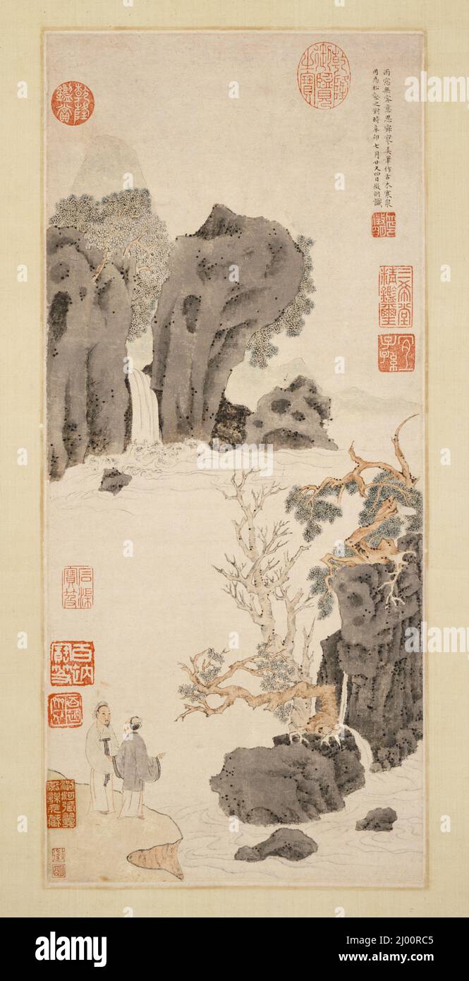 Old Trees by a Cold Waterfall. Wen Zhengming 文徵明 (China, Jiangsu ...