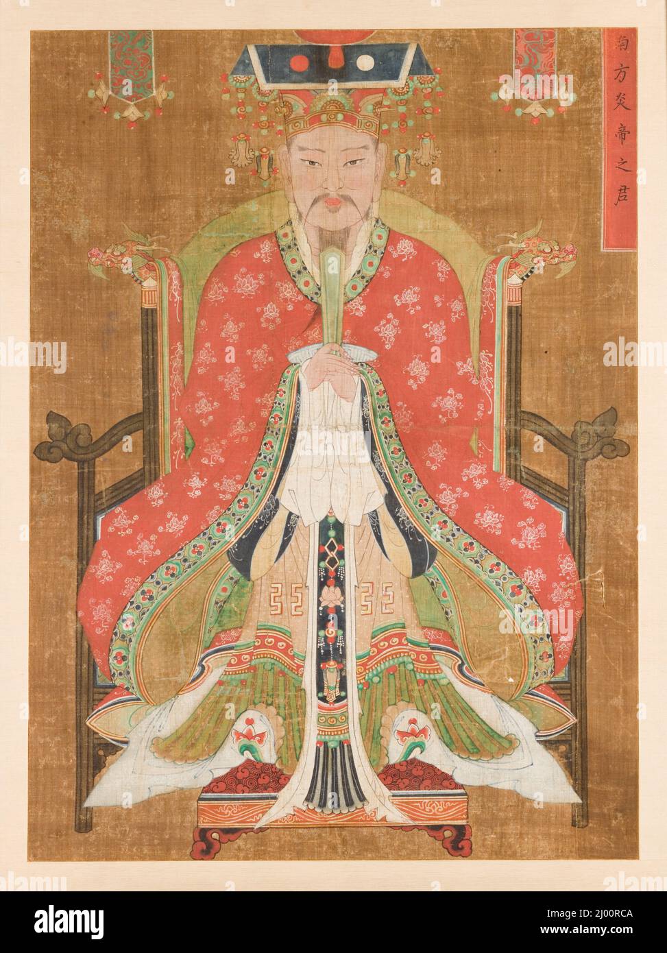Portrait of Yan Emperor of the South. Korea, Korean, Joseon (1392-1910 ...