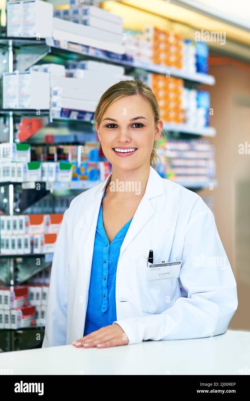 Aspiring to keep you in your best health. Portrait of a happy young ...