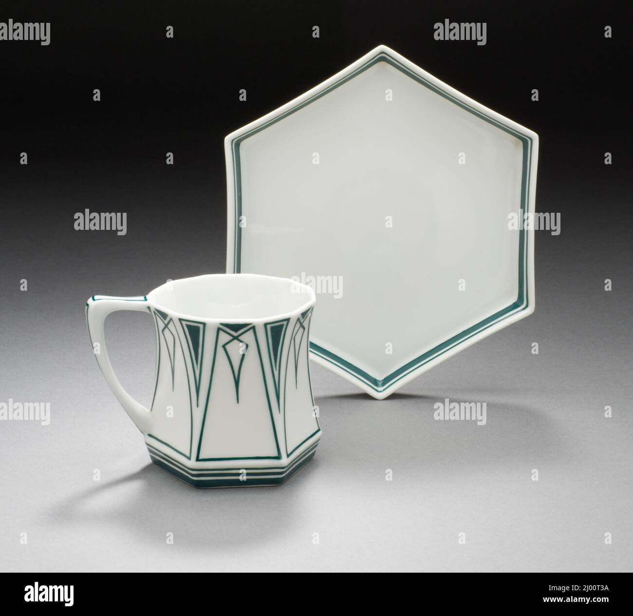 Mocha Cup and Saucer for the dining room of Peter Behrens' House at the ...