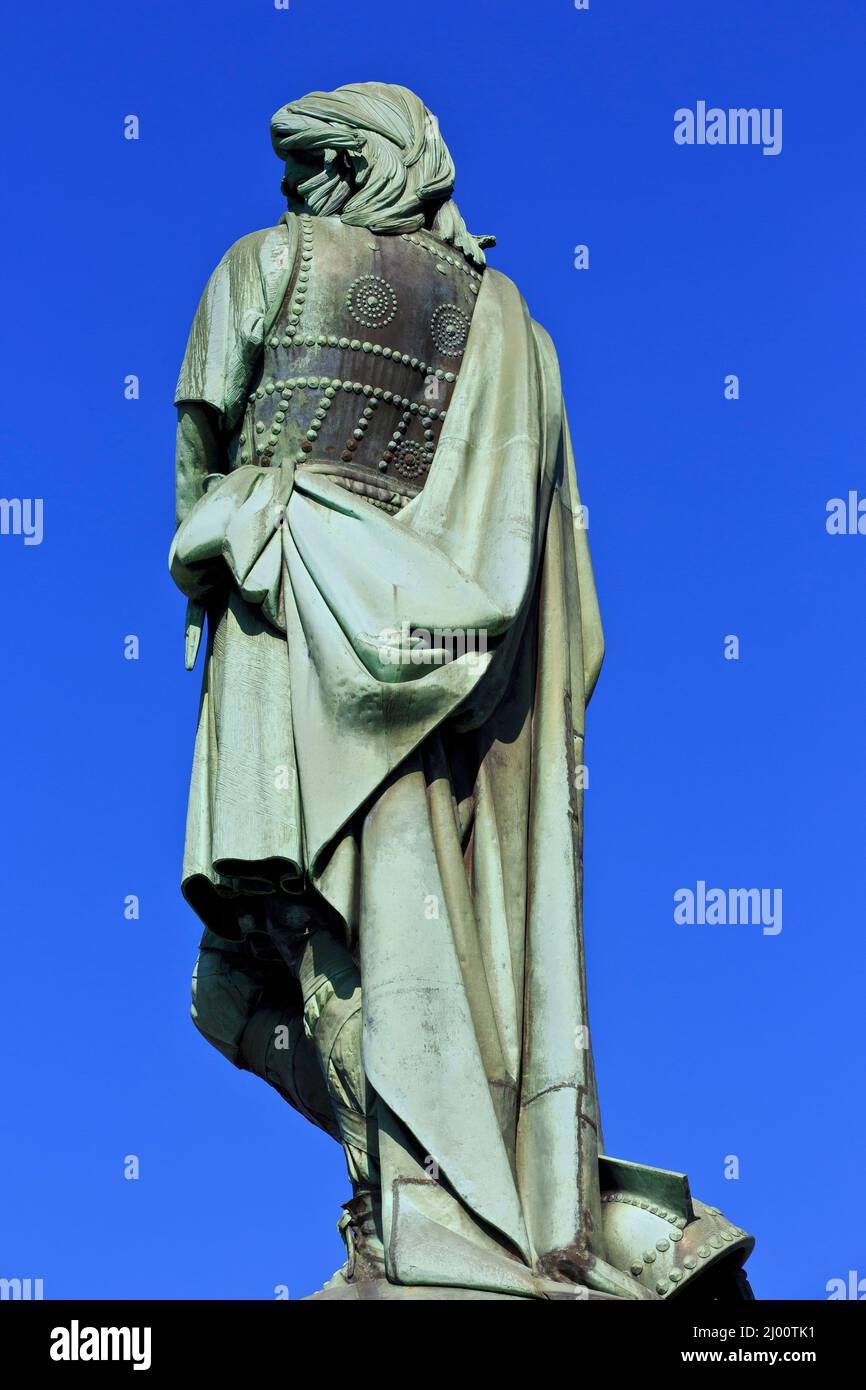 Monument to Vercingetorix, chieftain of the Gallic tribe of the Arverni ...