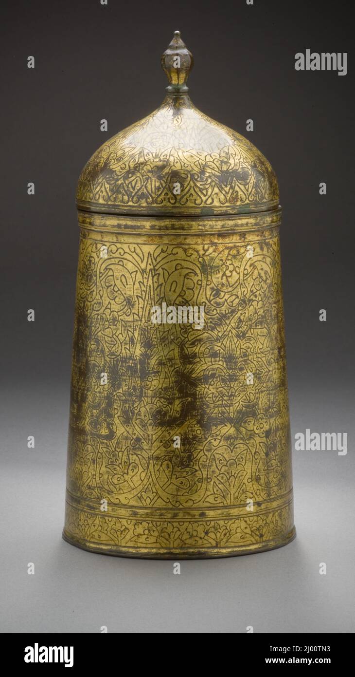 Tankard. Turkey, 16th century/circa 10-11th century A.H.. Metal. Copper ...