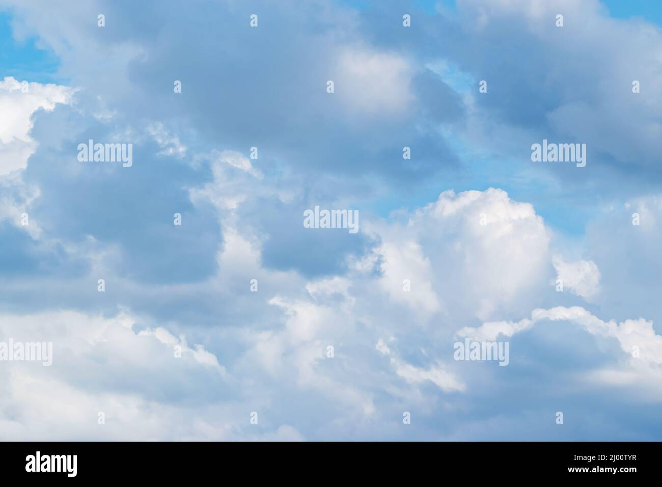 View on abstract clouds in the sky. Cloudscape photography on a daytime ...