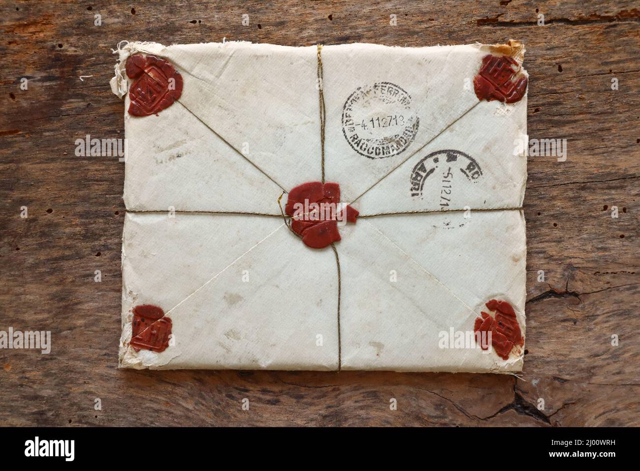 Old Envelope on a original 1800s wooden background Stock Photo - Alamy