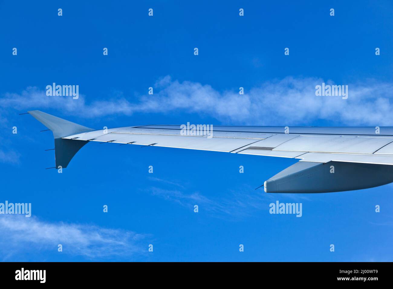detail of aircraft wing Stock Photo - Alamy