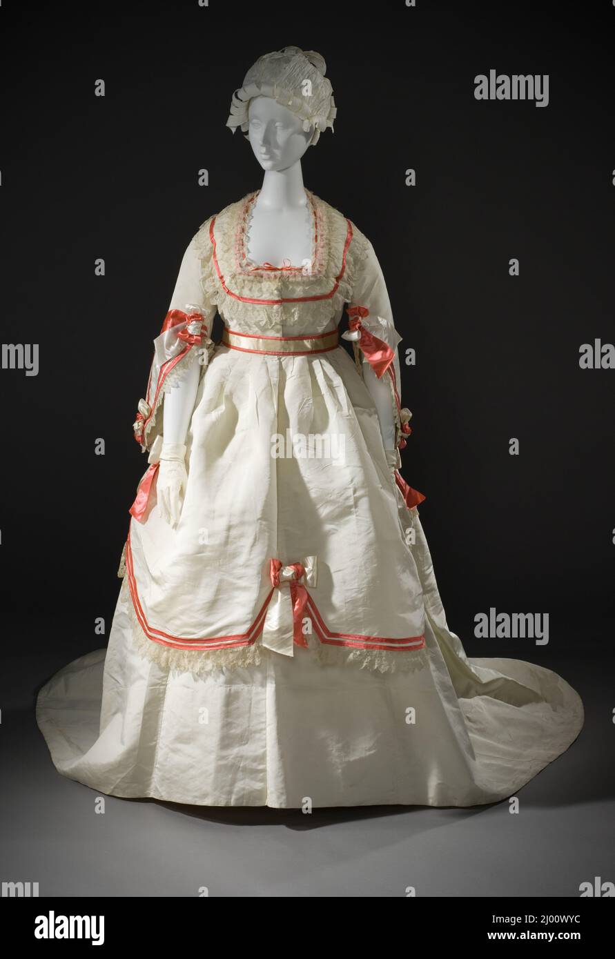 Woman's Dress Ensemble. Europe, circa 1868. Costumes; principal attire ...