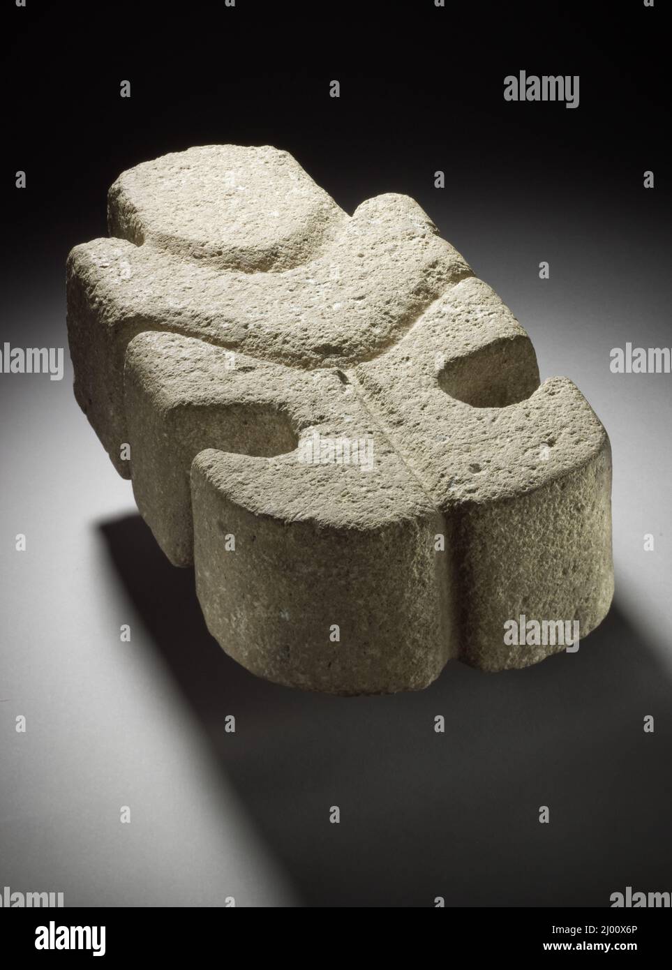 Architectural Ornament in the Form of a Serpent Rattle. Mexico, Basin ...