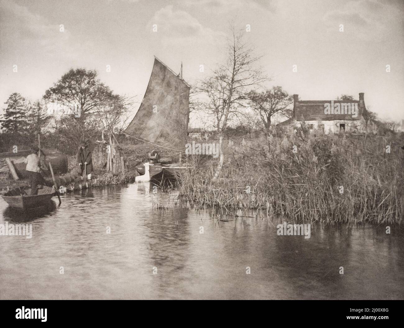A Broadman's Cottage. Peter Henry Emerson (Cuba, active England, 1856 ...