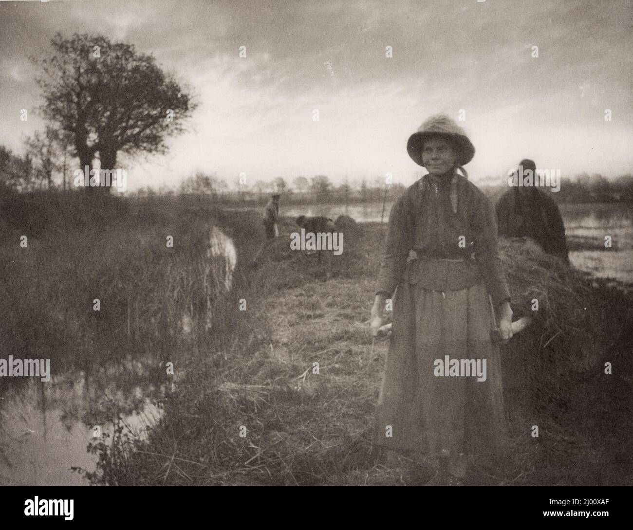 Poling the Marsh Hay. Peter Henry Emerson (Cuba, active England, 1856 ...