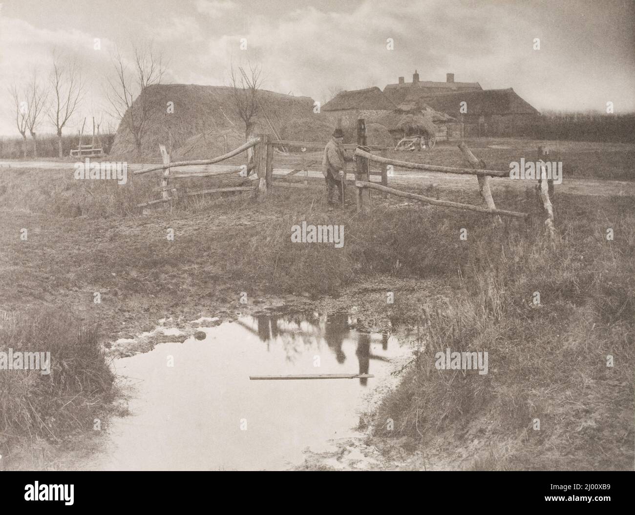 A Marsh Farm. Peter Henry Emerson (Cuba, active England, 1856-1936 ...