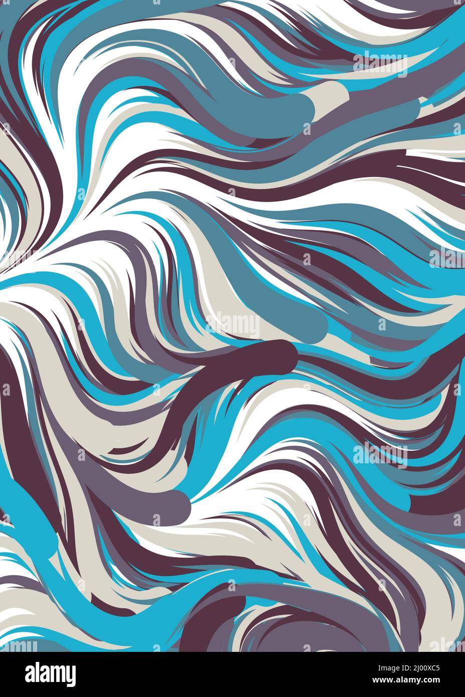 Abstract Perlinnoise Geometrical generative computational art illustration Stock Vector Image ...