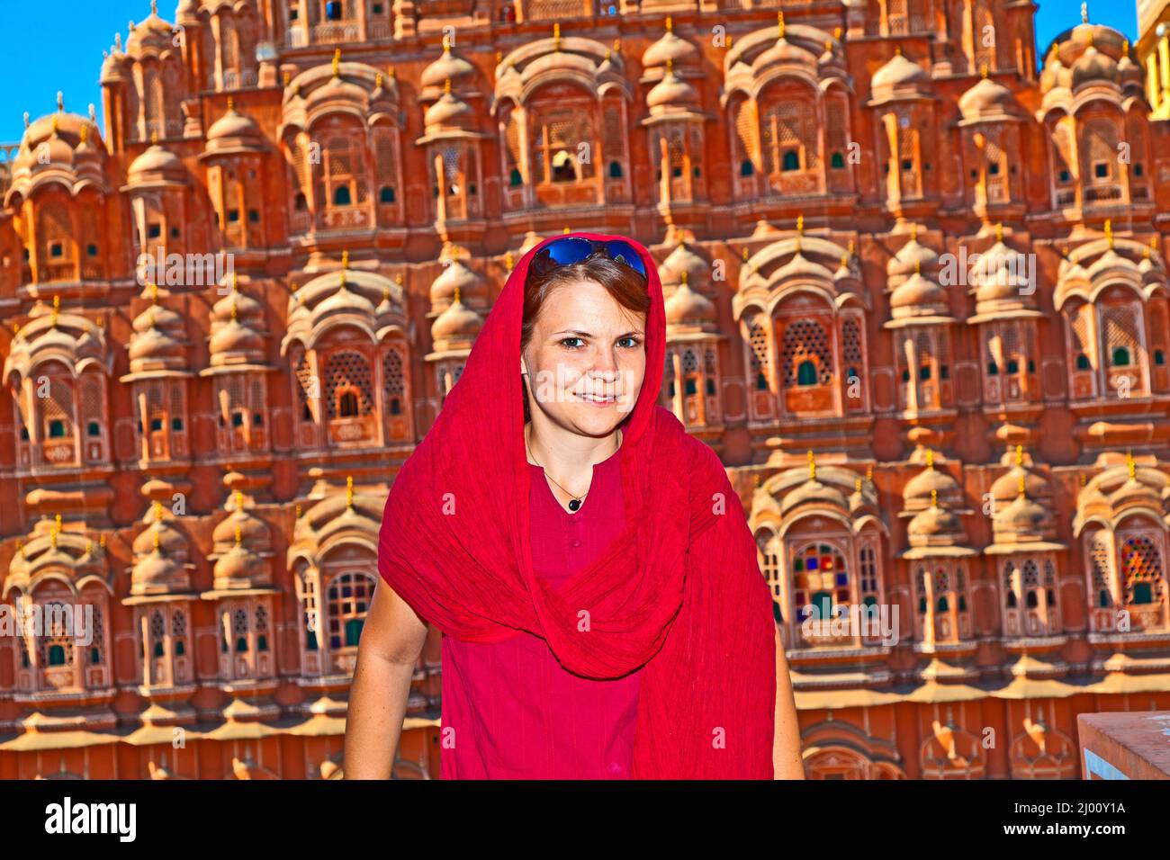 Hawa Mahal, the Palace of Winds, Jaipur, Rajasthan, India Stock Photo ...
