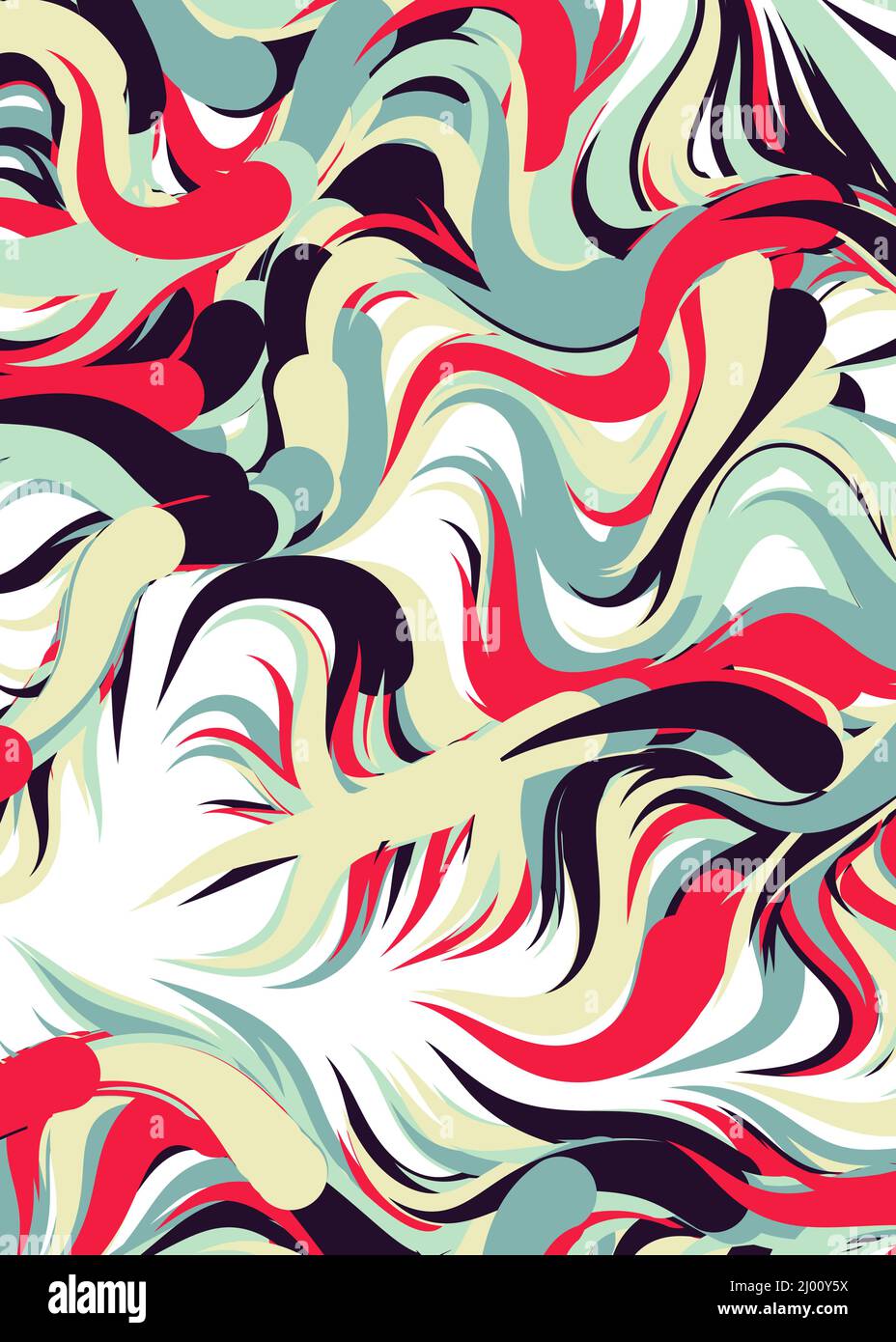 Abstract Perlinnoise Geometrical generative computational art illustration Stock Vector Image ...