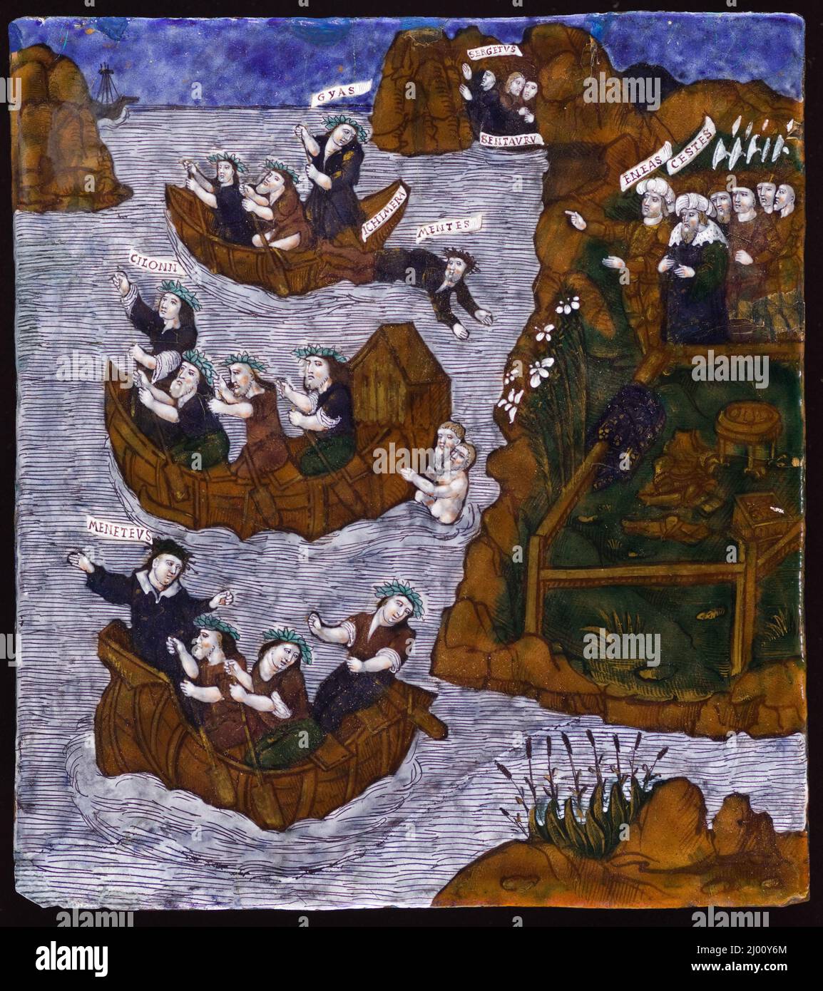 Plaque with Naval Games in Honor of Anchises. The Master of the Aeneid ...