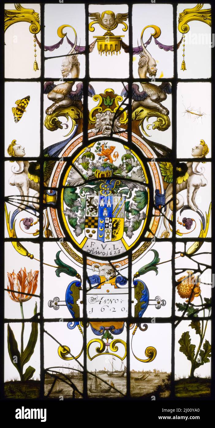 Heraldic Panel. The Netherlands, 1620-1625. Architecture; Architectural ...