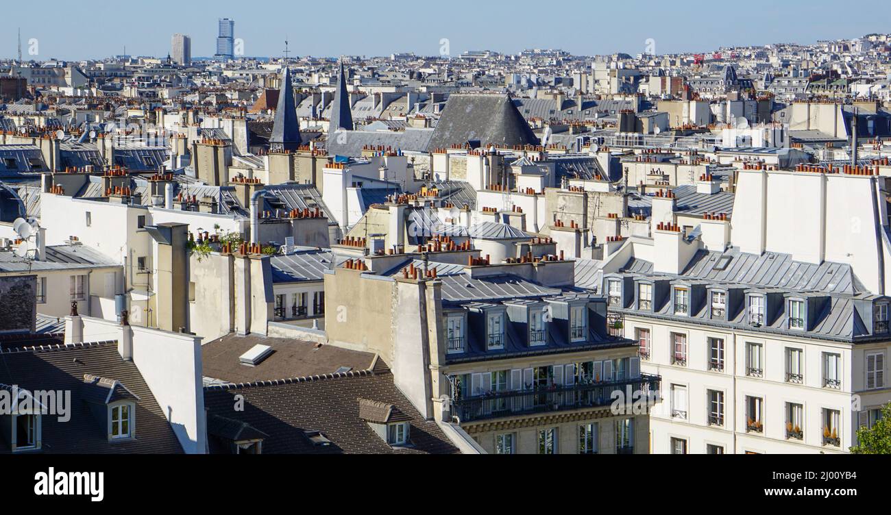 Toits de Paris - France Stock Photo - Alamy