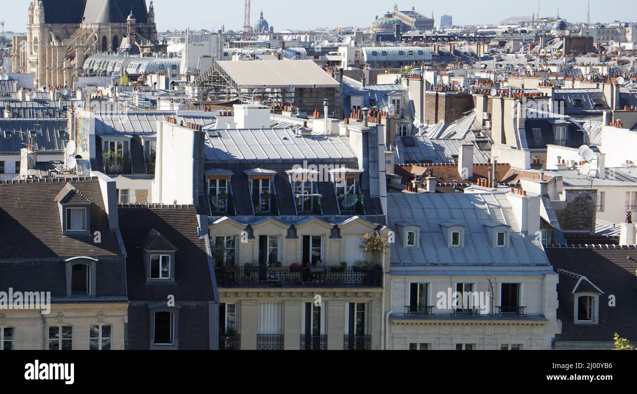 Toits de Paris - France Stock Photo - Alamy