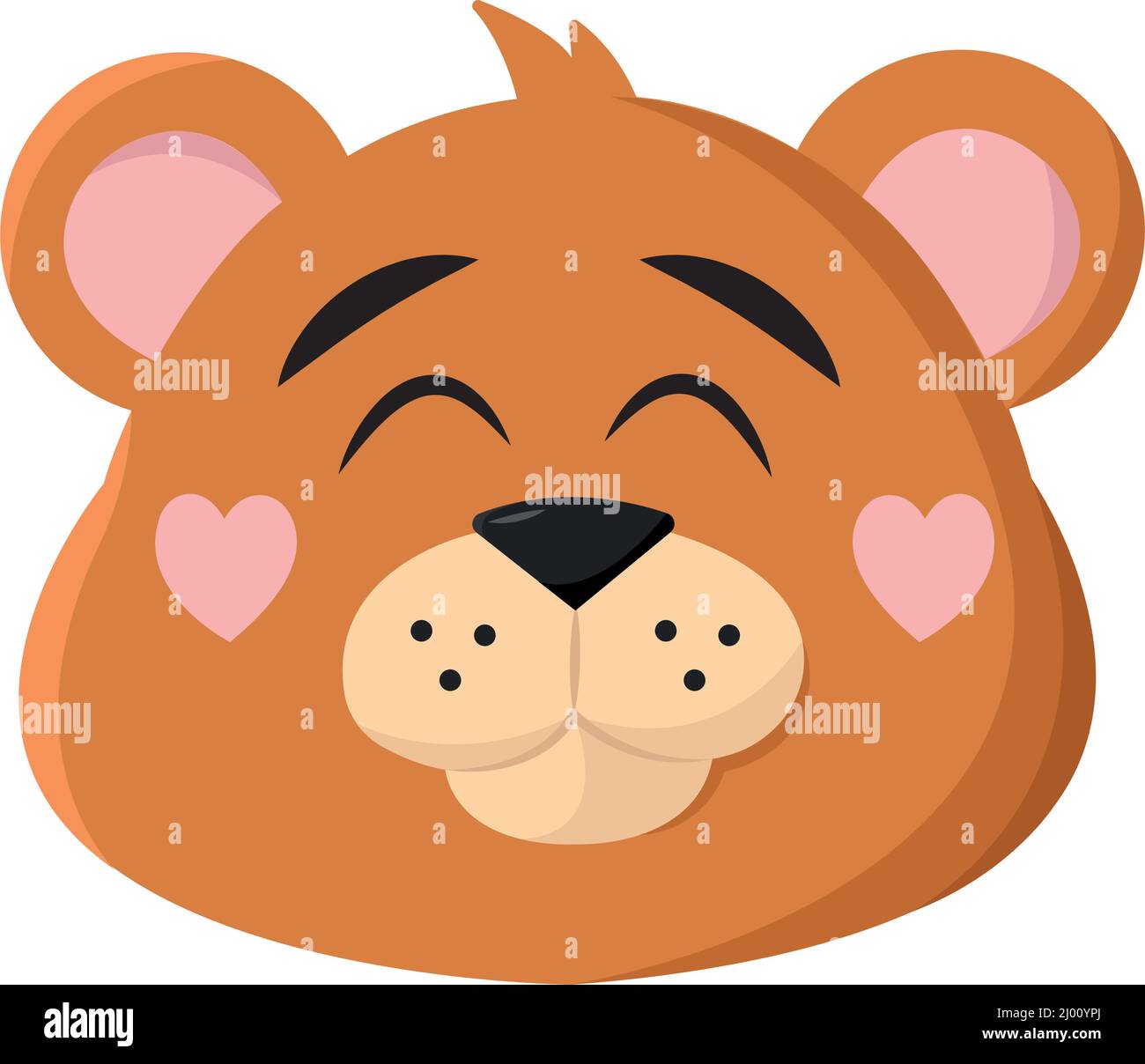 Isolated happy teddy bear avatar Vector Stock Vector Image & Art - Alamy