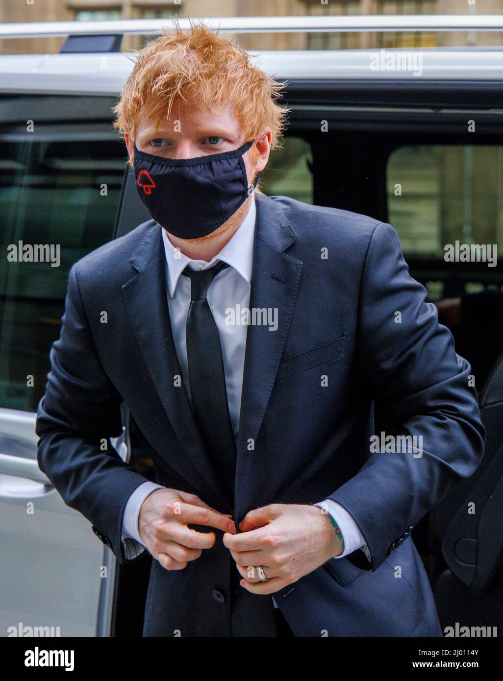 Singer-songwriter, Ed Sheeran arrives at the High Court in the ...