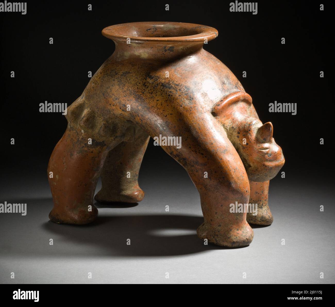 Acrobat. Mexico, Colima, 200 BCE–500 CE. Ceramics. Slip-painted ceramic ...