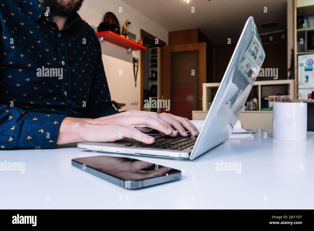 Working place home close hi-res stock photography and images - Alamy