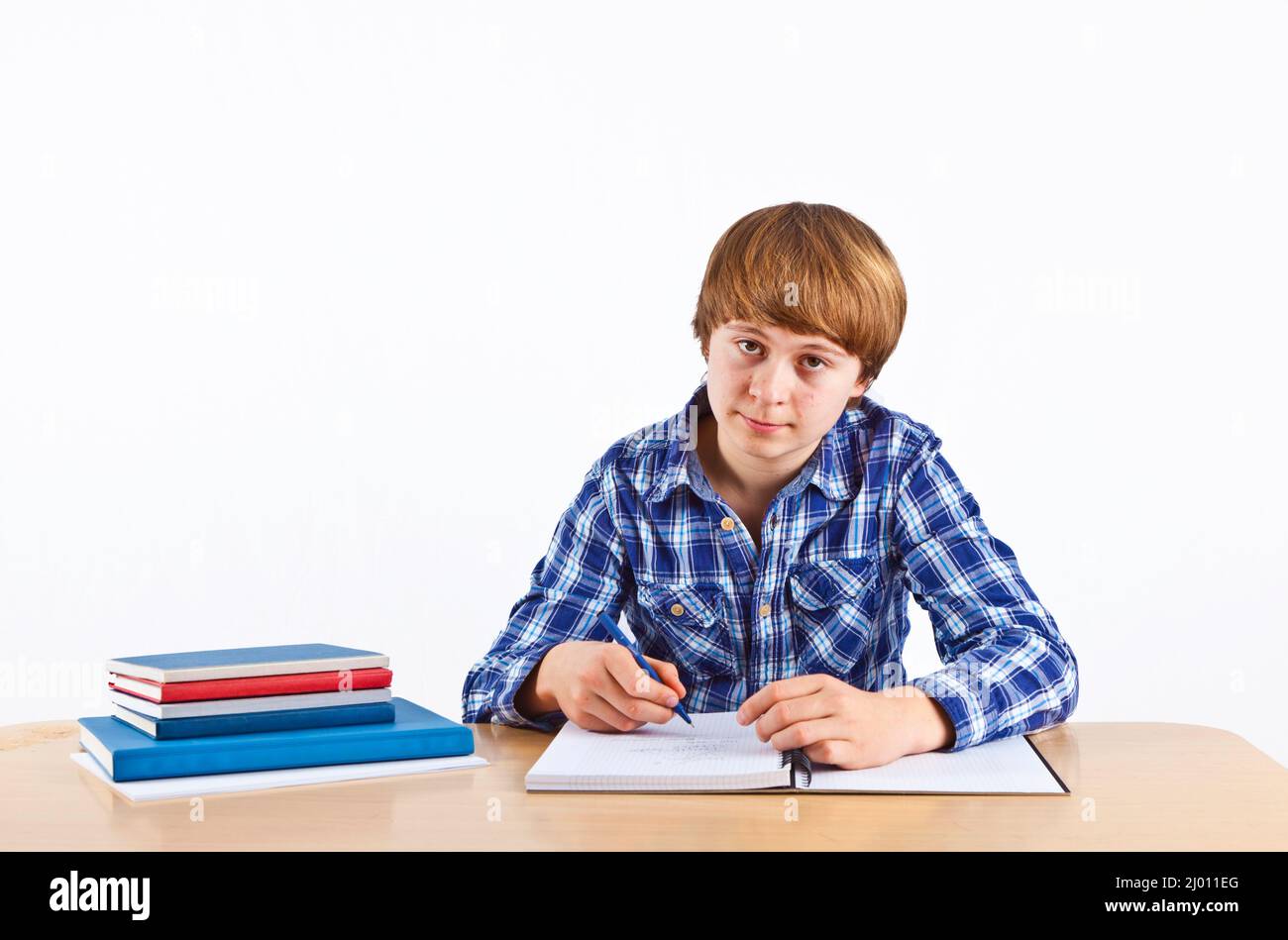 smart boy learning for school Stock Photo - Alamy