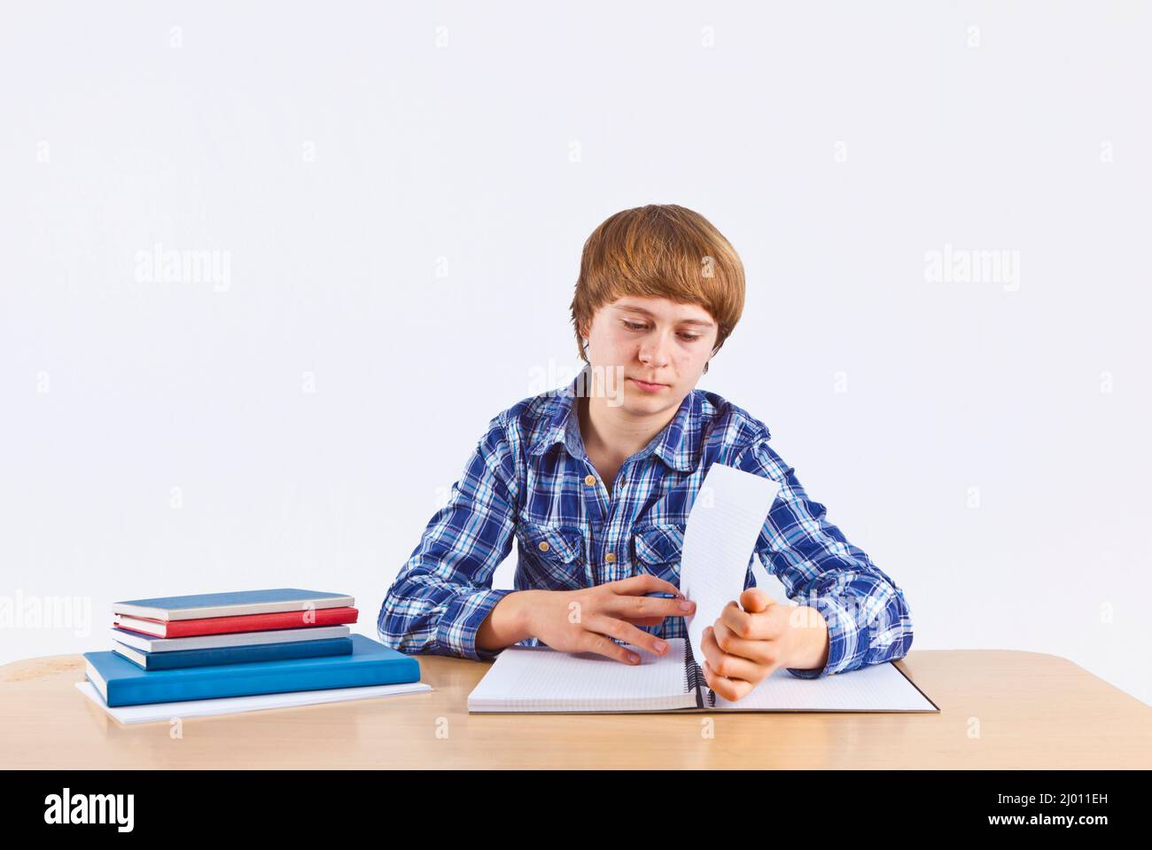 smart boy learning for school Stock Photo - Alamy