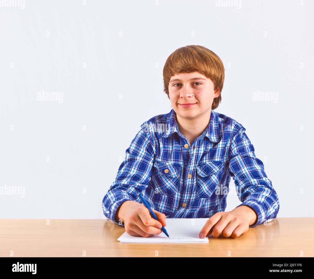 smart boy learning for school Stock Photo - Alamy