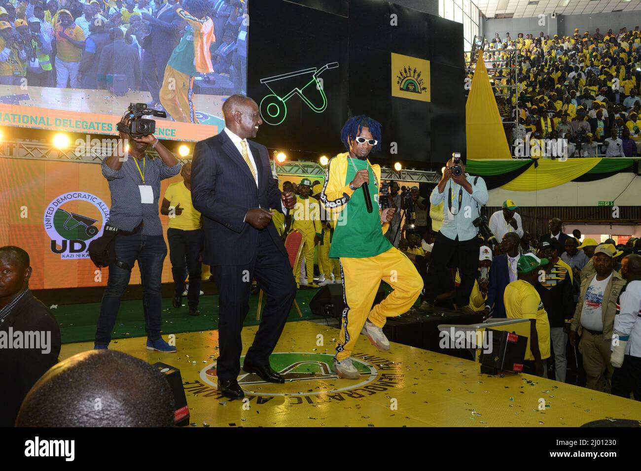 Deputy president William Ruto dances during the National Delegates ...