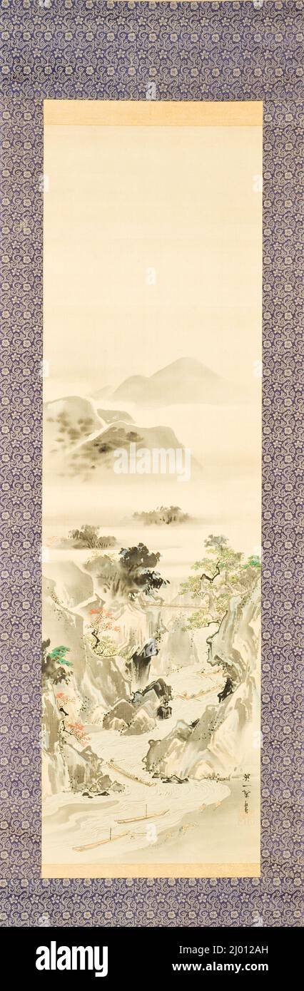 Autumn View of Hozu River, Arashiyama, Kyoto. Hanabusa Itchō (Japan ...