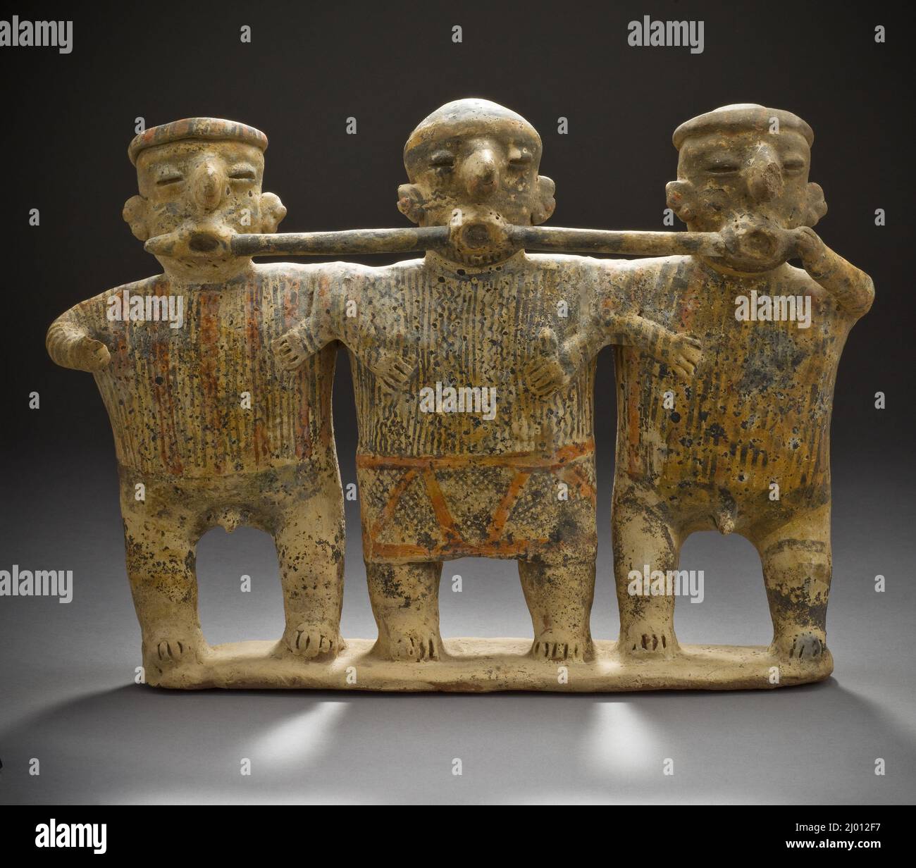 Mourners. Mexico, Nayarit, 200 BCE–500 CE. Ceramics. Slip-painted ...