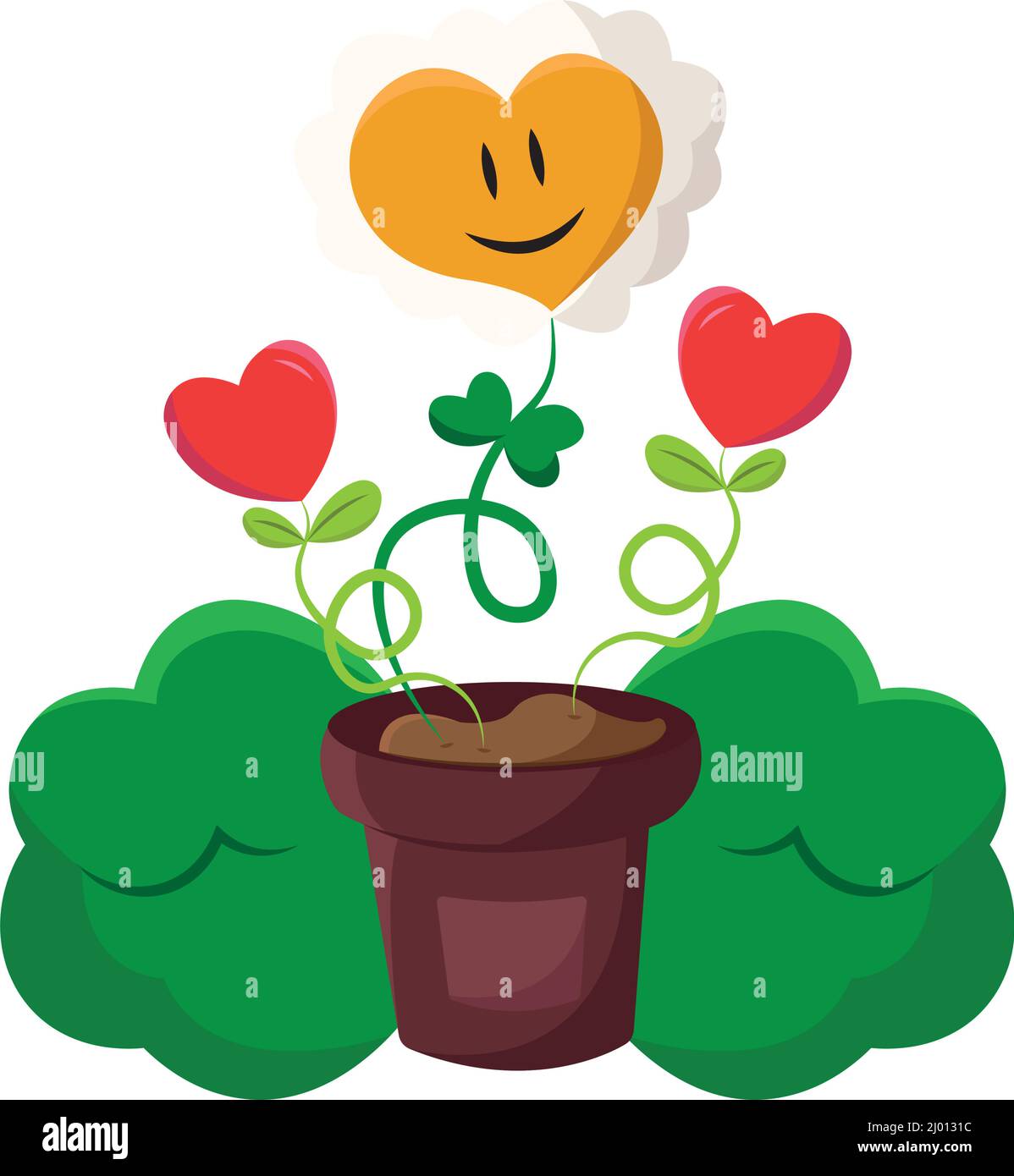 Isolated cute happy sunflower image Vector Stock Vector Image & Art - Alamy