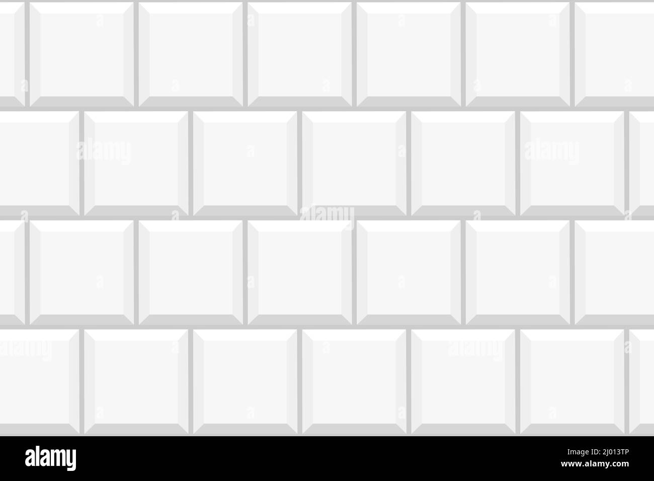 White square tile seamless pattern. Ceramic or stone brick background ...